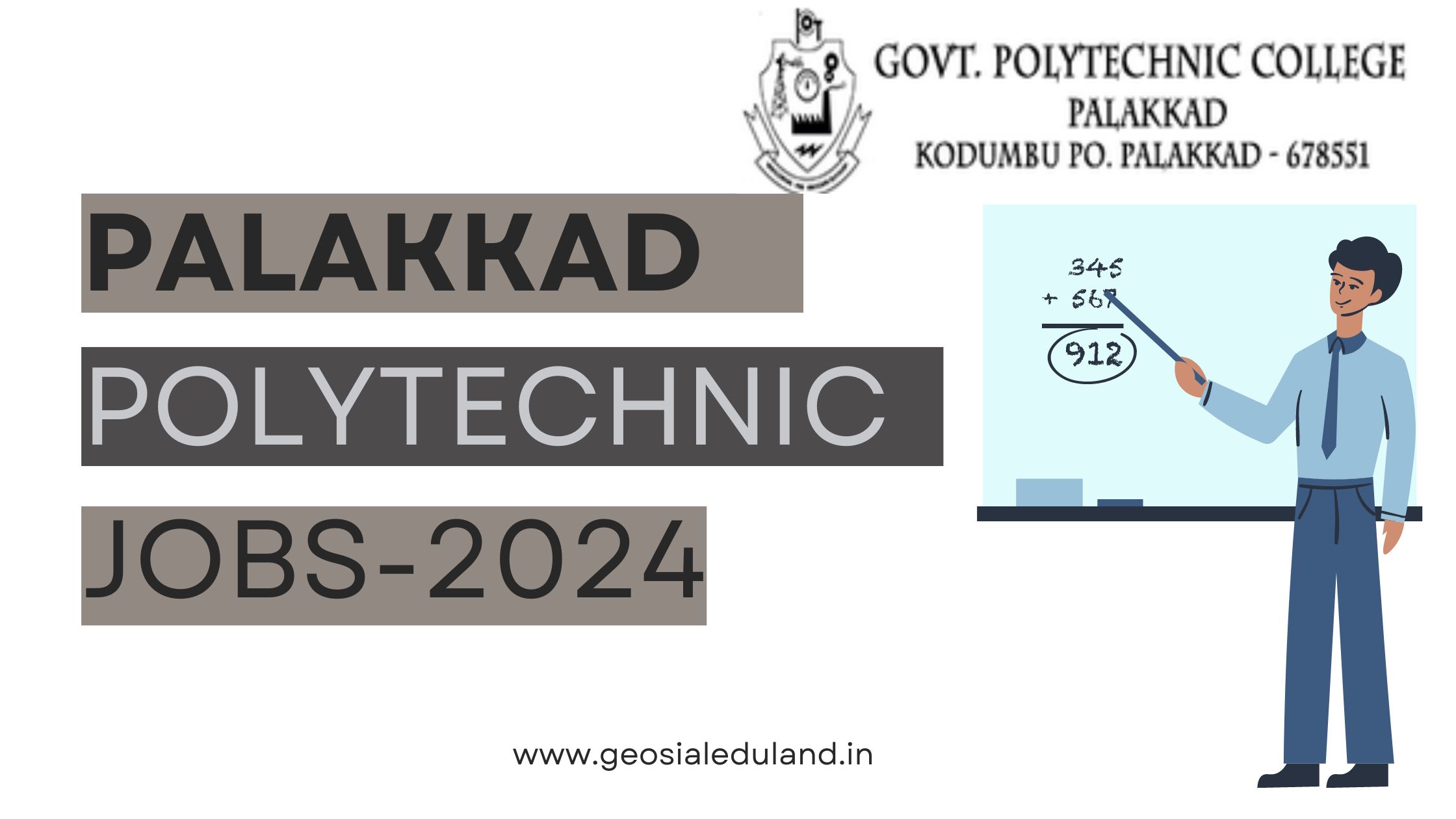 Palakkad Govt Polytechnic Jobs 2024, Apply Now - Geosial Eduland